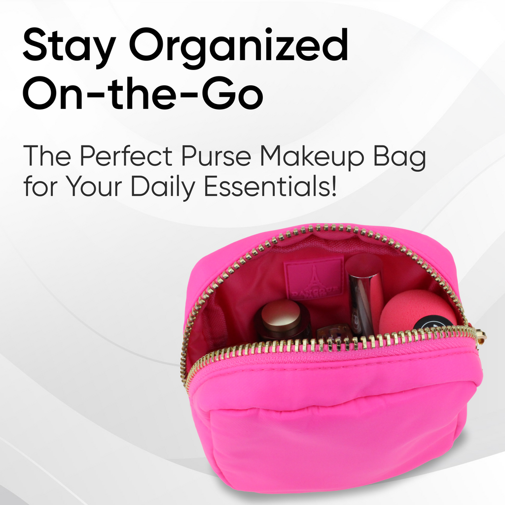 Mini Makeup Bag For Purse Hot Pink Coin Purse Wallet For Women Pouch ...